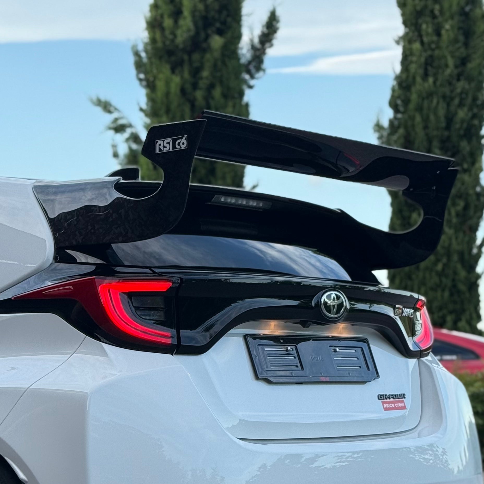 Spoiler Rally 2 Style for Toyota GR Yaris - Forged Carbon – RSI c6