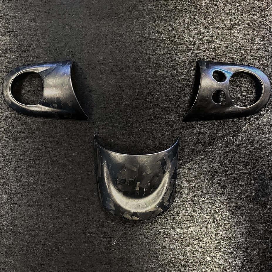 Forged Carbon Steering Wheel Trims for MINI Models